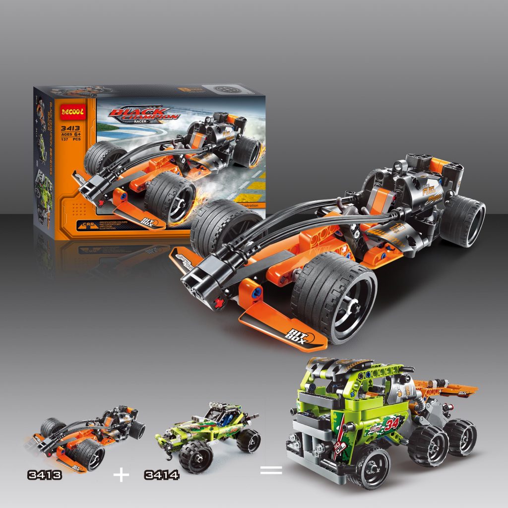 Decool 3413 The Black Champion Technic Compatible LEGO 42026 | DECOOL