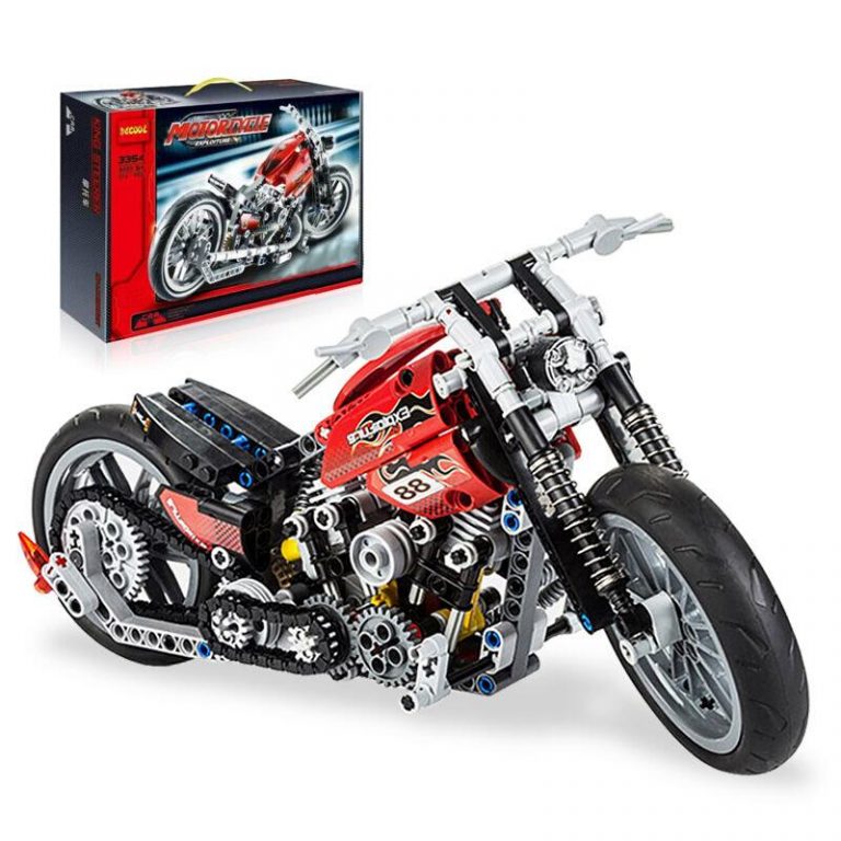 DECOOL 3354 Halley Motorcycle Technic Compatible LEGO 8051 | DECOOL