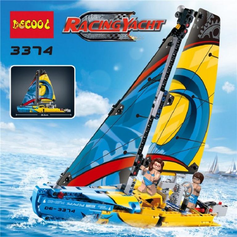 DECOOL 3374 2 In 1 Sailboat Rowin Technic Compatible LEGO 42074 | DECOOL