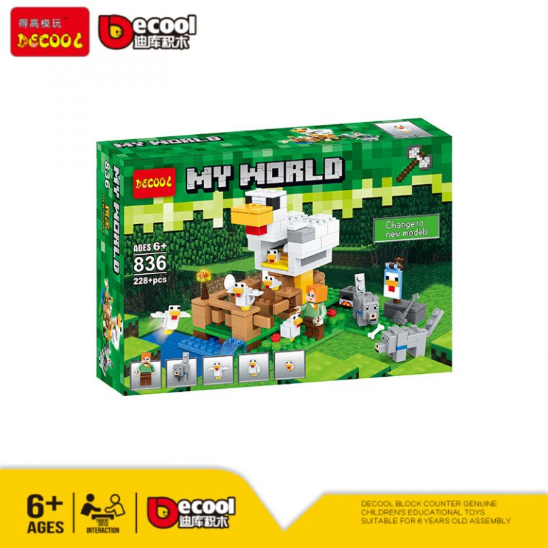 DECOOL 836 Minecraft: Chicken Coop Building | DECOOL